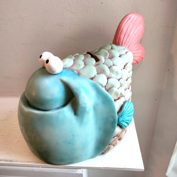 Vintage | Accents | Vintage Kitsch Paolo Chiari Fish Piggy Bank | Poshmark